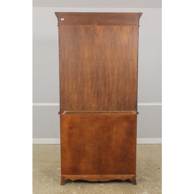 Hickory Chair Co Butler Style Secretary Desk Bookcase | Chairish