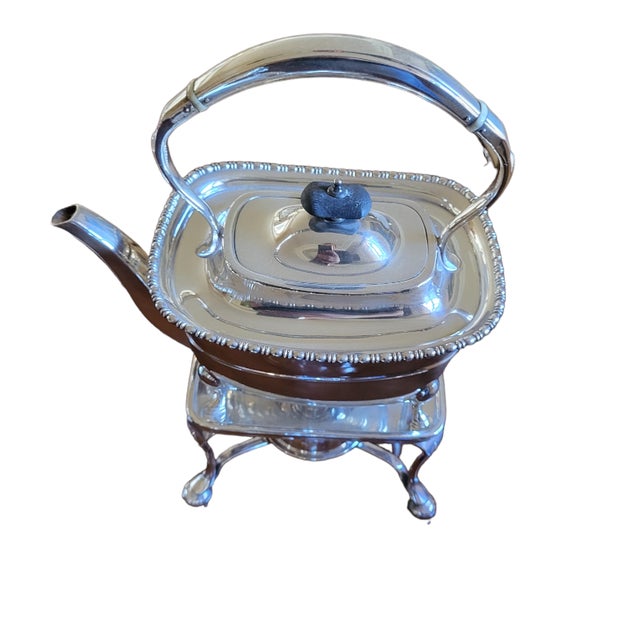 English Silver Coffee Game and Silver Tray, Set of 9 | Chairish