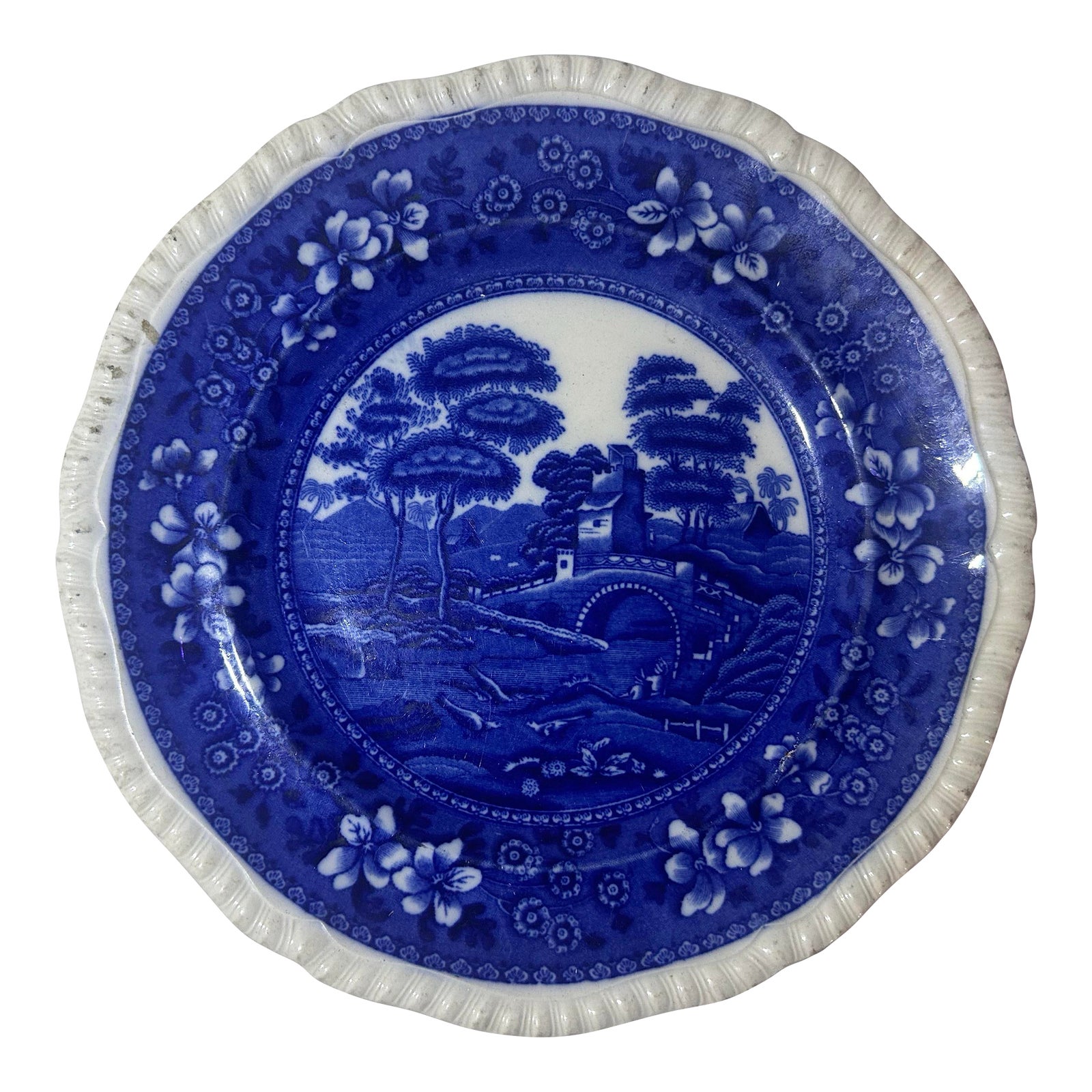 Early 20th Century Copeland England Spud’s Tower Plate Gadroon Edge ...