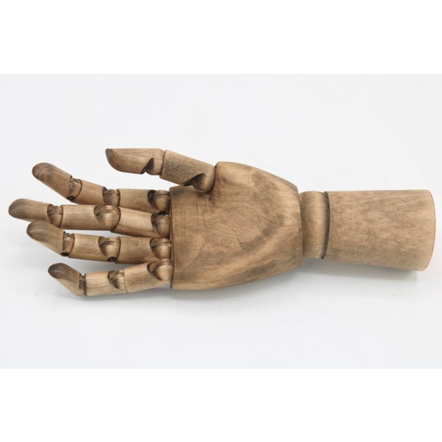 1930s Vintage French Articulated Wooden Hand | Chairish
