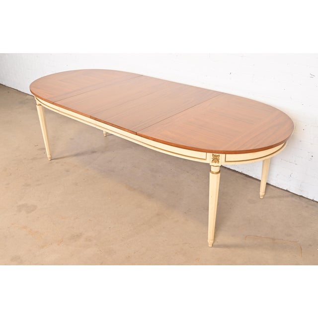 John Stuart French Regency Louis XVI Walnut and Parcel Painted ...