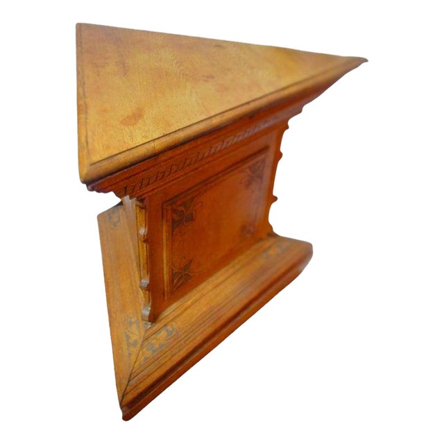 19thc Masonic Triangular Carved Oak Table Altar | Chairish
