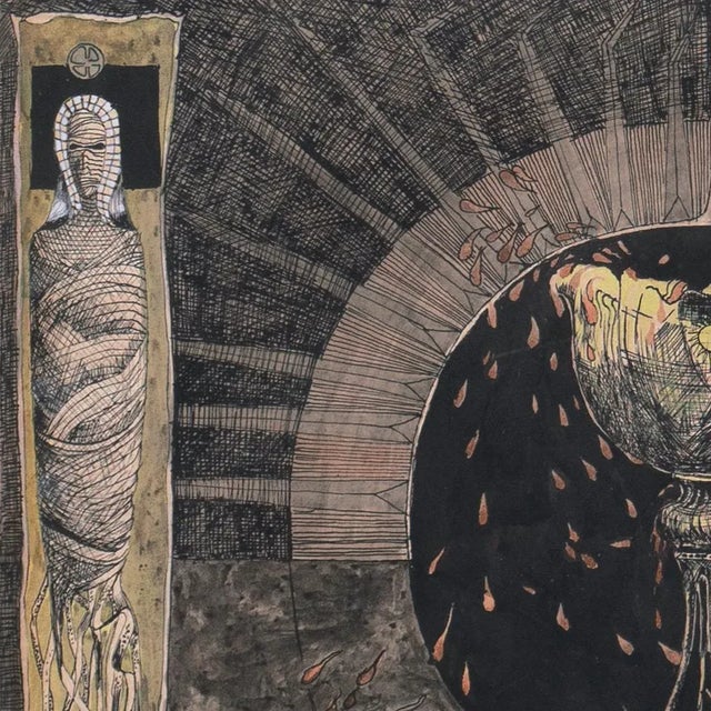 'The Holy Grail' by Leo Kenney, 1947, Last Supper, Egyptian Iconography ...