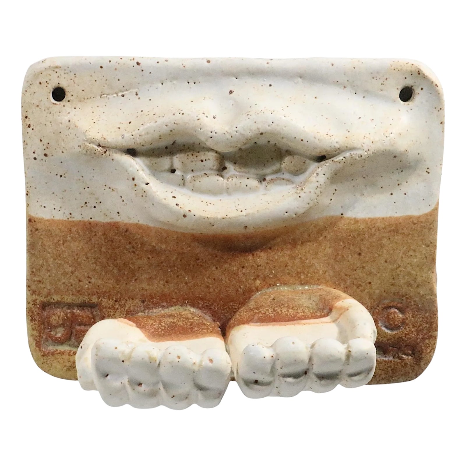 Funky 1970's Art Pottery Soap Dish by Paul Berman | Chairish