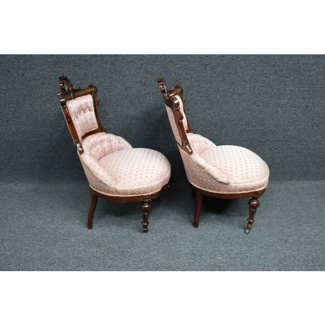 Victorian Ladies Chairs/Pair | Chairish