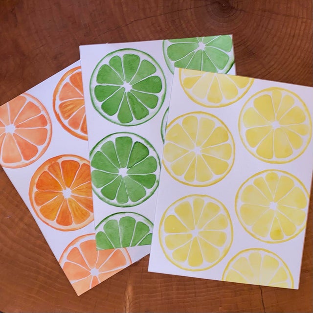 Original Watercolor Painting - Lemons | Chairish