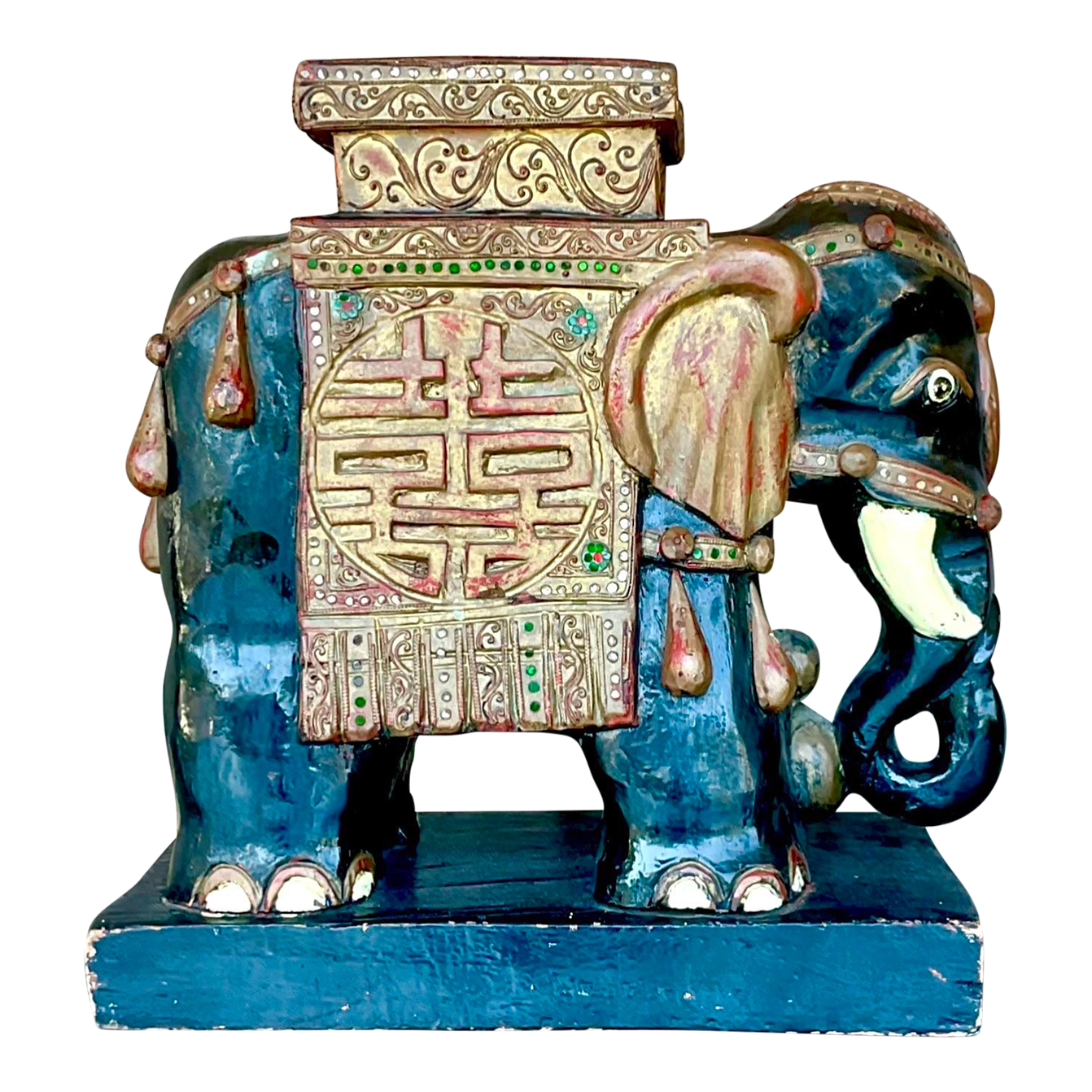 Wooden elephant stool store