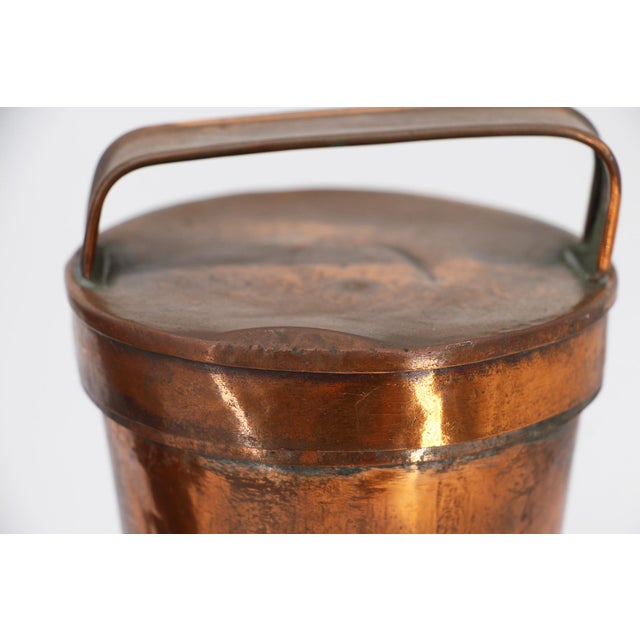 19th Century Antique Copper Pair of Cone Shaped Boxes | Chairish