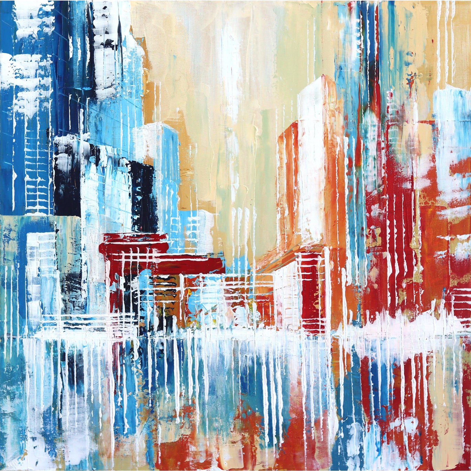 Abstract "Pop City California" Original Artwork by Ivana Milosevic ...