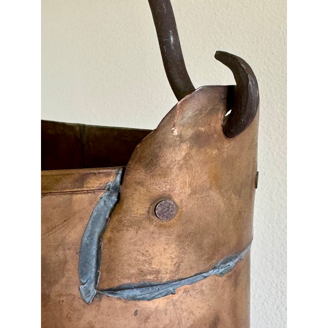 20th Century French Copper Pail | Chairish