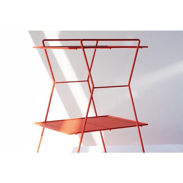 Telephone Table by Schoolhouse in Orange | Chairish