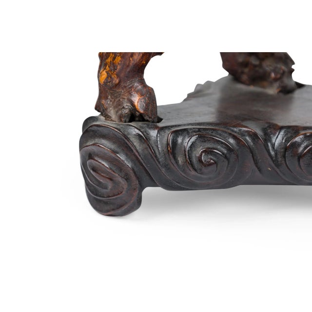 Chinese Root Foo Dog Figures - A Pair | Chairish