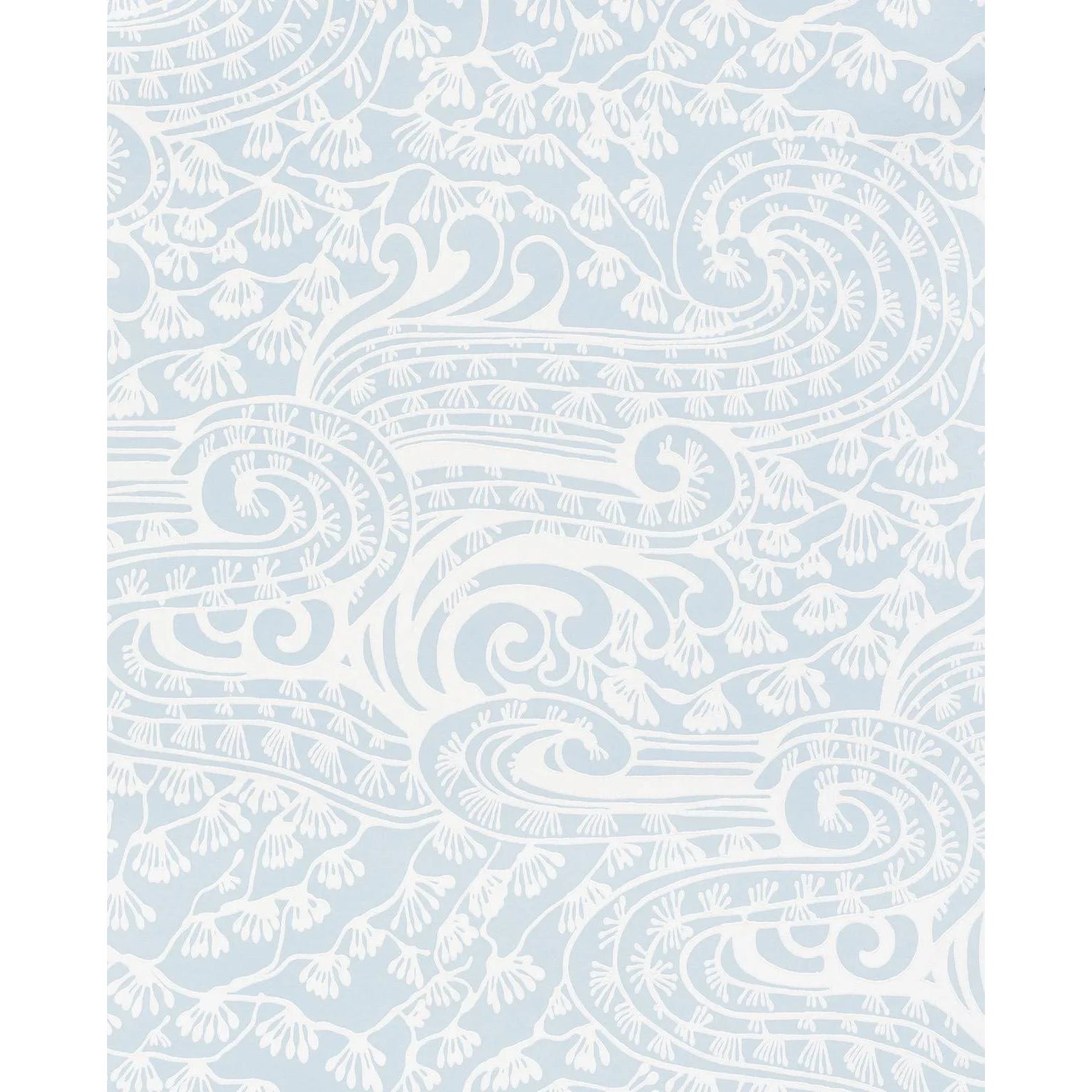 Sample - Schumacher Mizu Wallpaper in Sky | Chairish