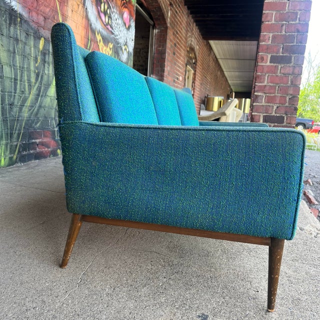 1950s Paul McCobb Wing Back Sofa Mid Century Modern | Chairish