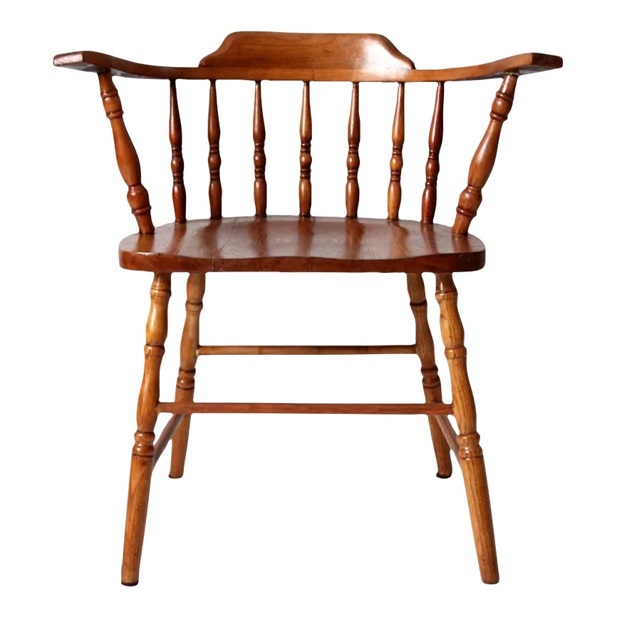 Antique Low Back Windsor Chair | Chairish