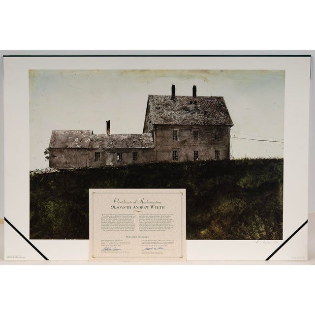Andrew Wyeth Signed, Limited Edition Print “Olsons’” 1992 | Chairish