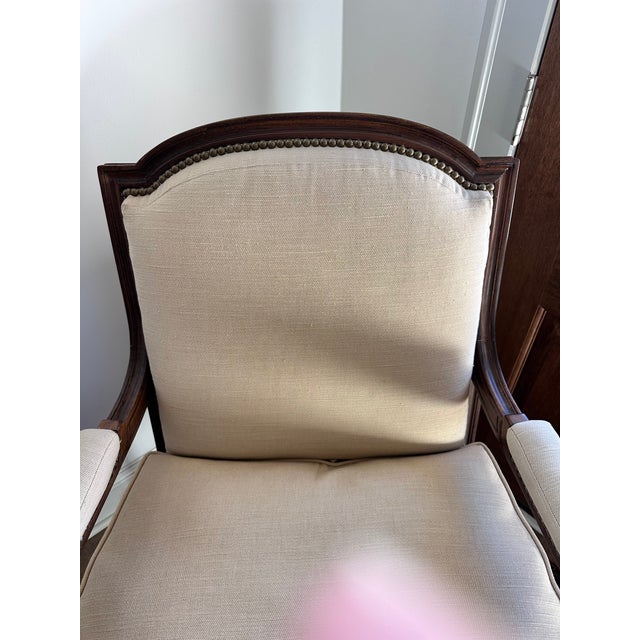 Early 21st Century William Switzer Bergere Chair | Chairish