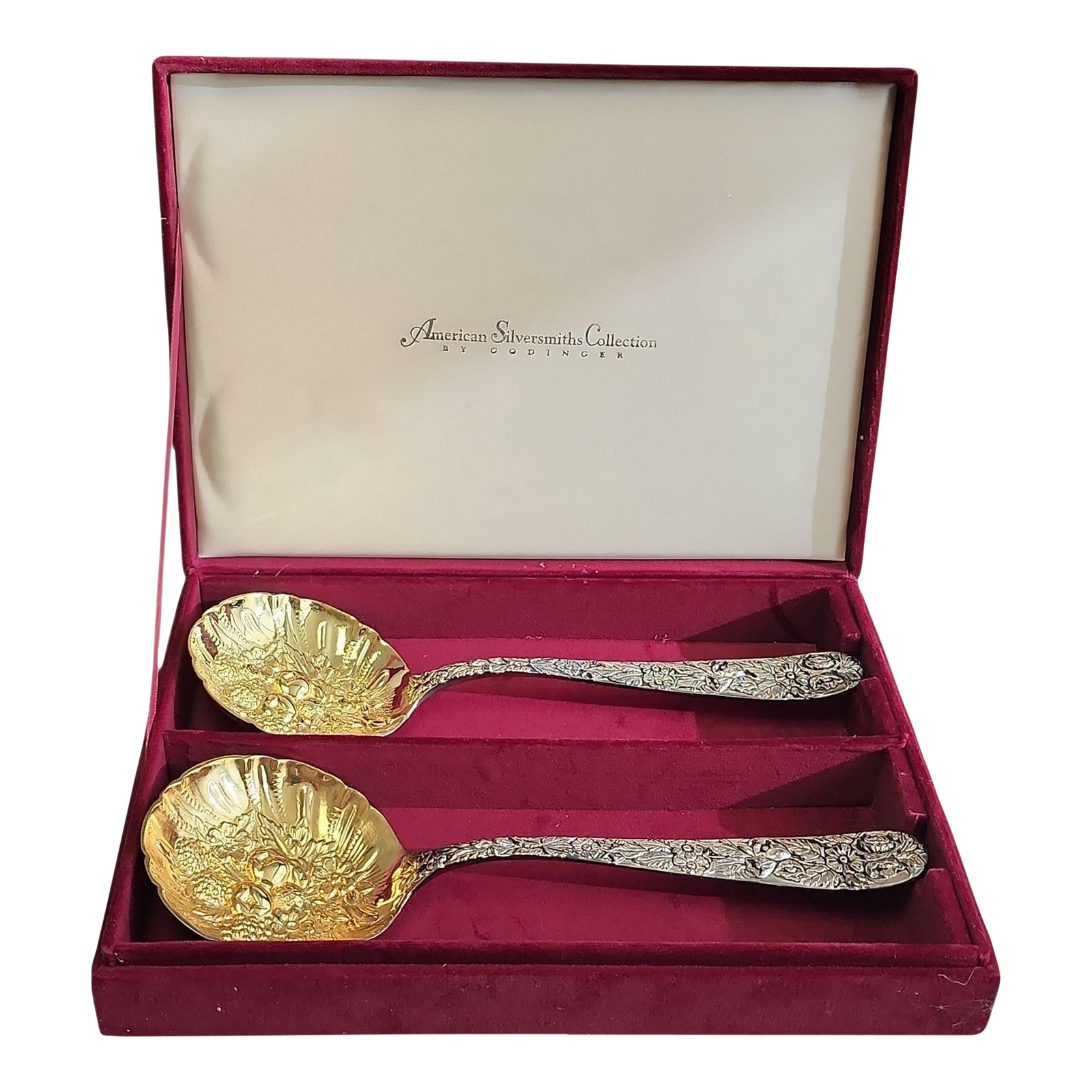 1980s Godinger American Silversmiths Silverplate Berry Spoons- Set of 2 ...