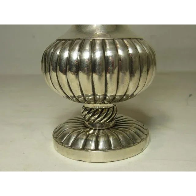 Islamic Style Silver Plated Rosewater Bottle | Chairish