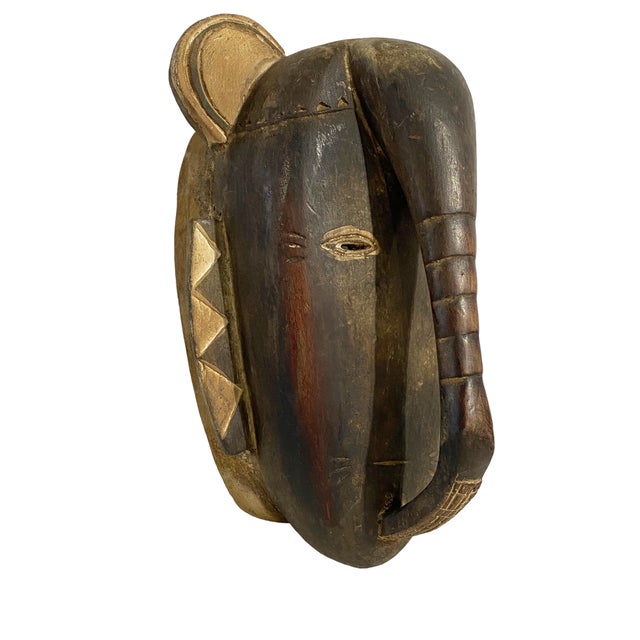 African Baule Goli Mask I Coast 14 " H | Chairish