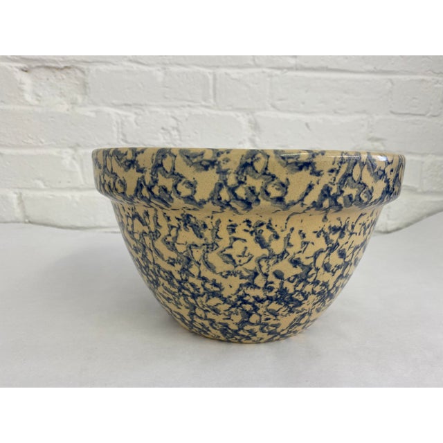 Vintage Robinson Ransbottom Spongeware Bowl | Chairish