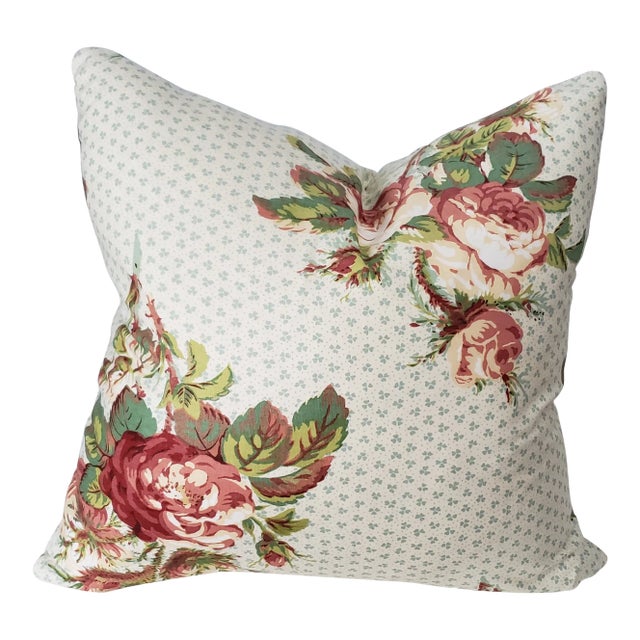 Colefax & Fowler Old Rose Fabric Pillow Cover | Chairish