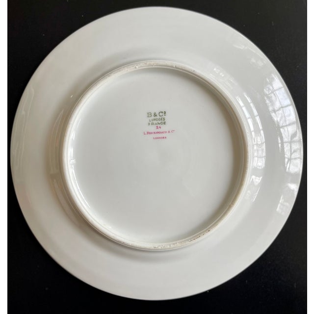 19th C. Bernardaud Limoges Floral Plates -- Set of 16 | Chairish