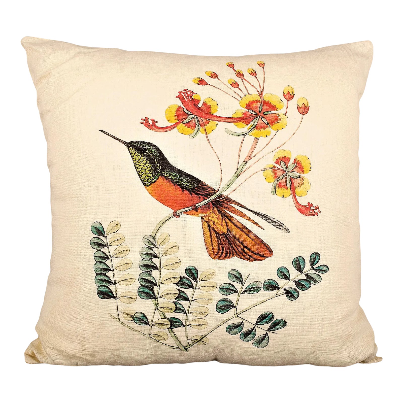 Hummingbird Pillow | Chairish
