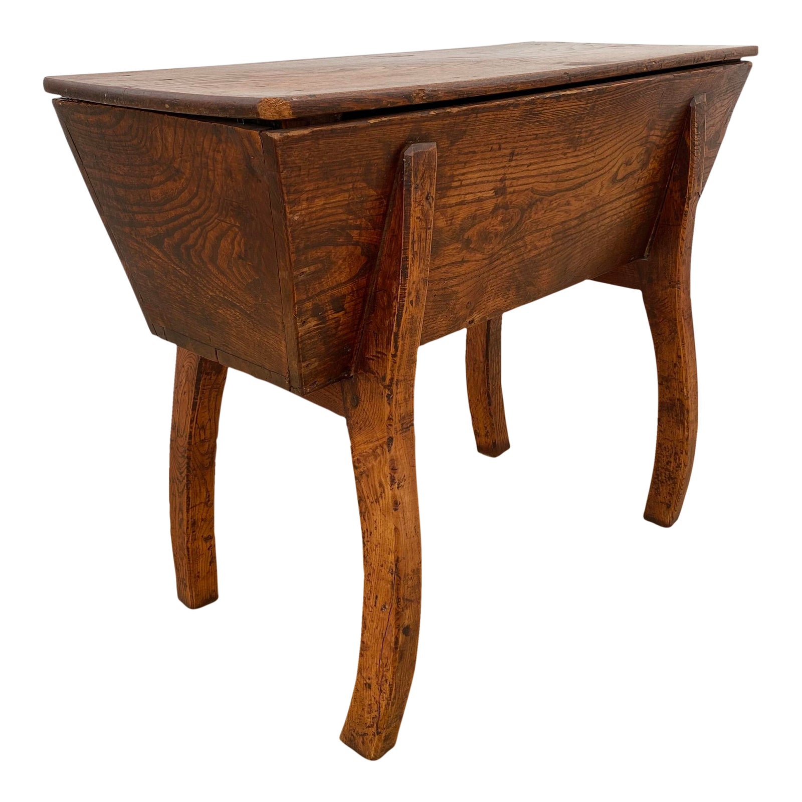 19th C Dough Bin Primitive Console Table | Chairish