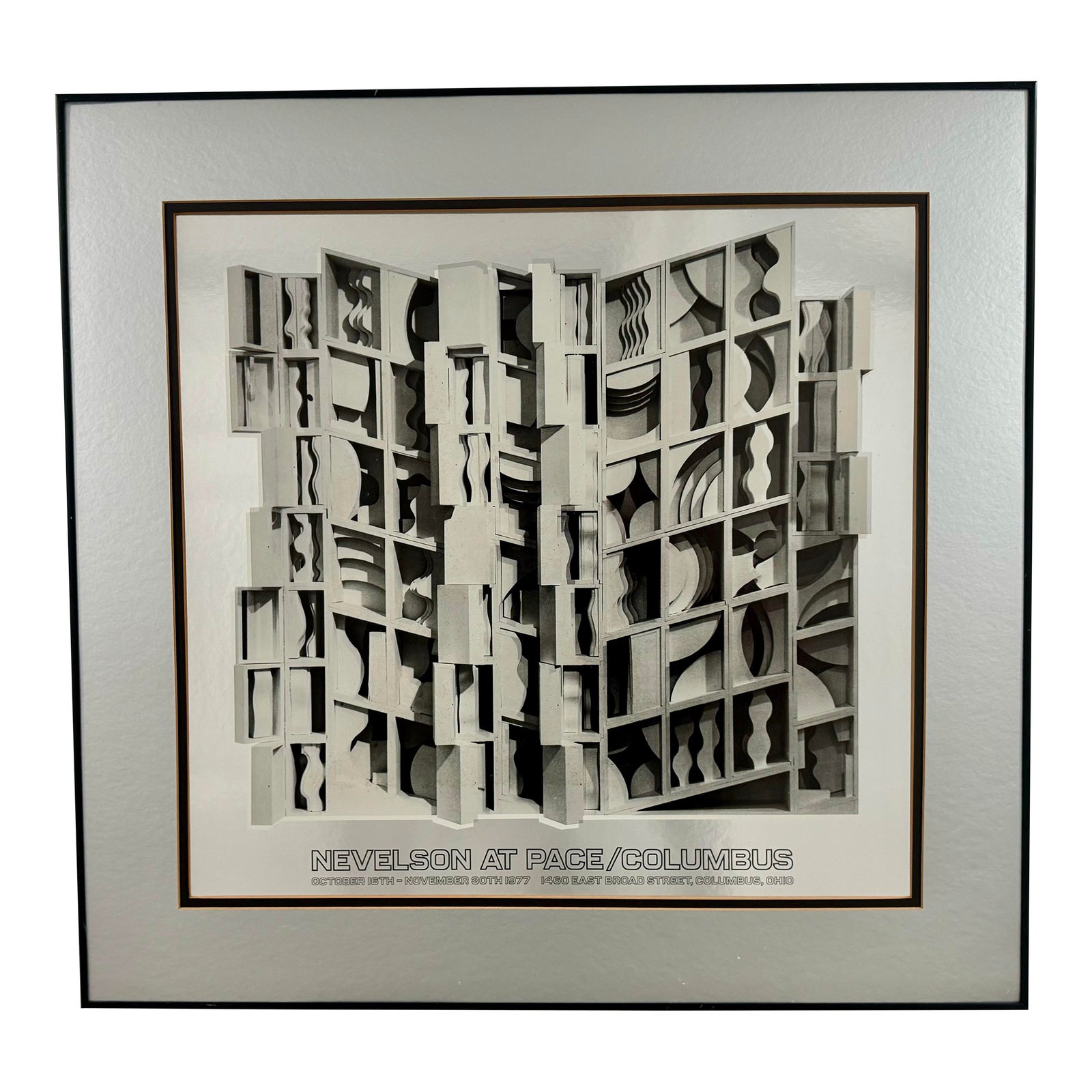 1977 Louise Nevelson at Pace Abstract Expressionist Modern Art Black ...