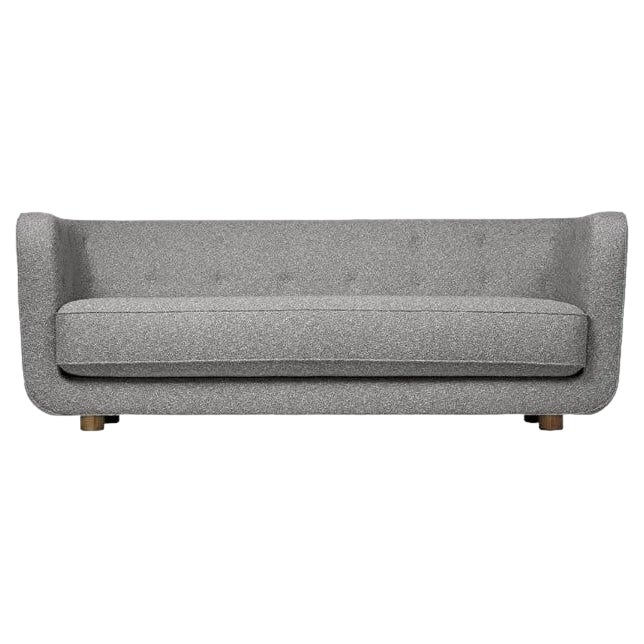Grey and Smoked Oak Sahco Zero Vilhelm Sofa by Lassen | Chairish