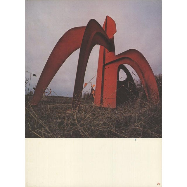 Mid 20th Century Alexander Calder 'Red Arches' Surrealism Blue & Red ...