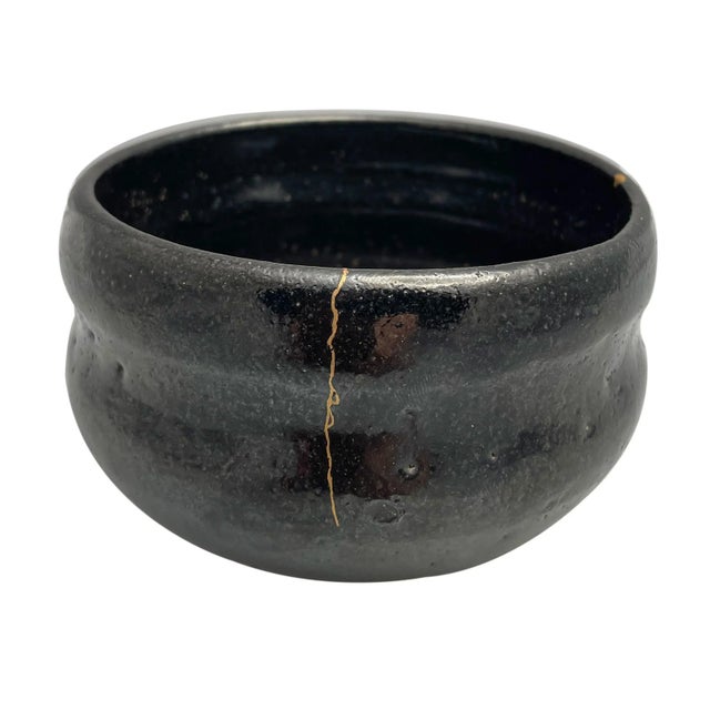 Japanese Edo Raku Chawan With Kintsugi | Chairish