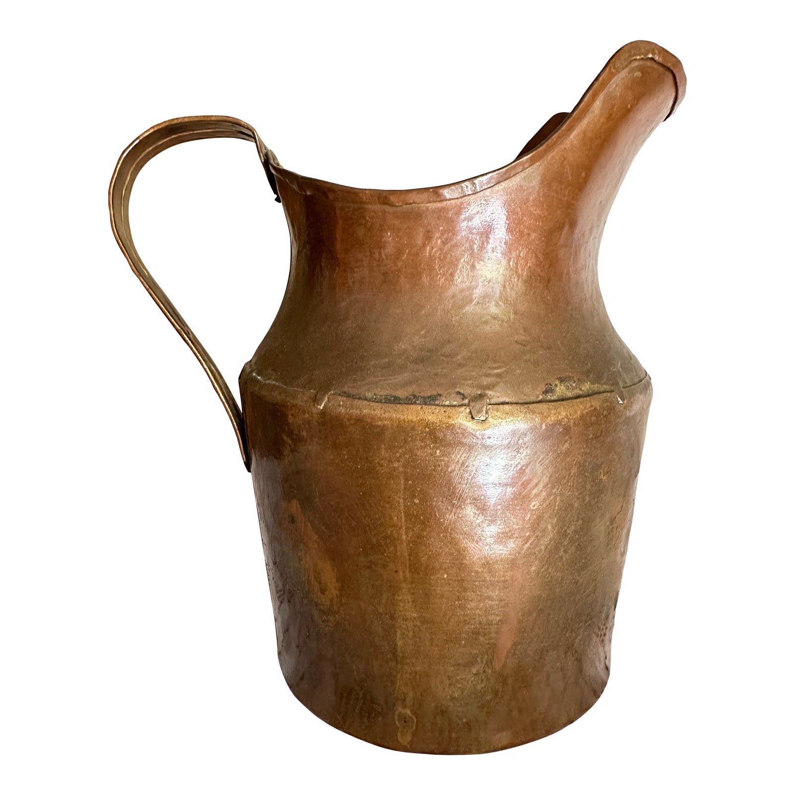 Vintage 1900s Copper Pitcher | Chairish