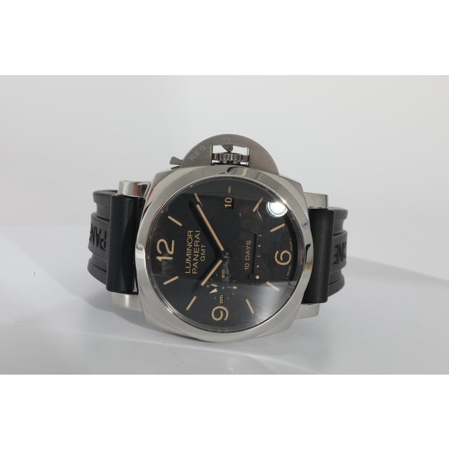 Panerai Luminor 1950 Gmt Pam00533 Men'S Watch In Stainless Steel | Chairish