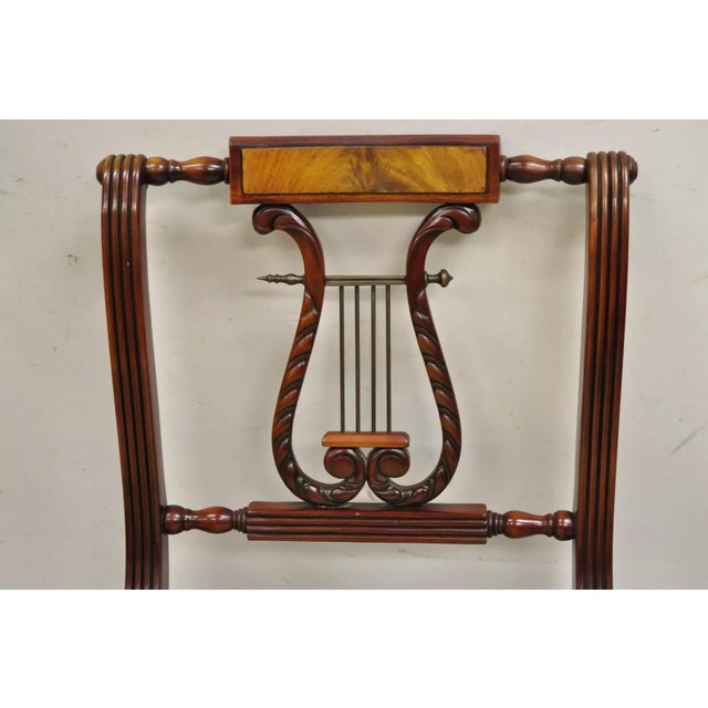 Late 20th Century Duncan Phyfe Regency Empire Style Carved Mahogany ...