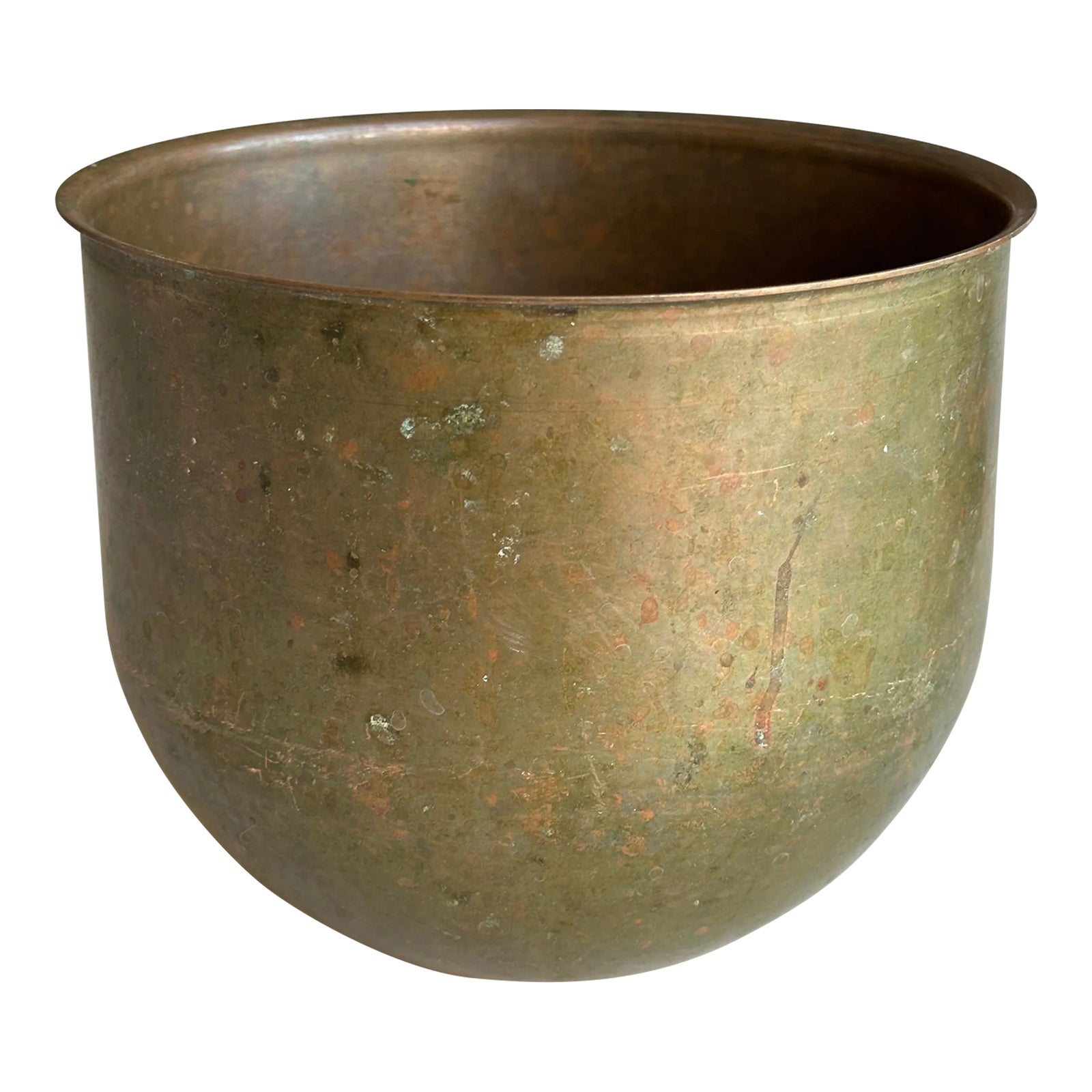 Copper Bronze Deep Bowl | Chairish