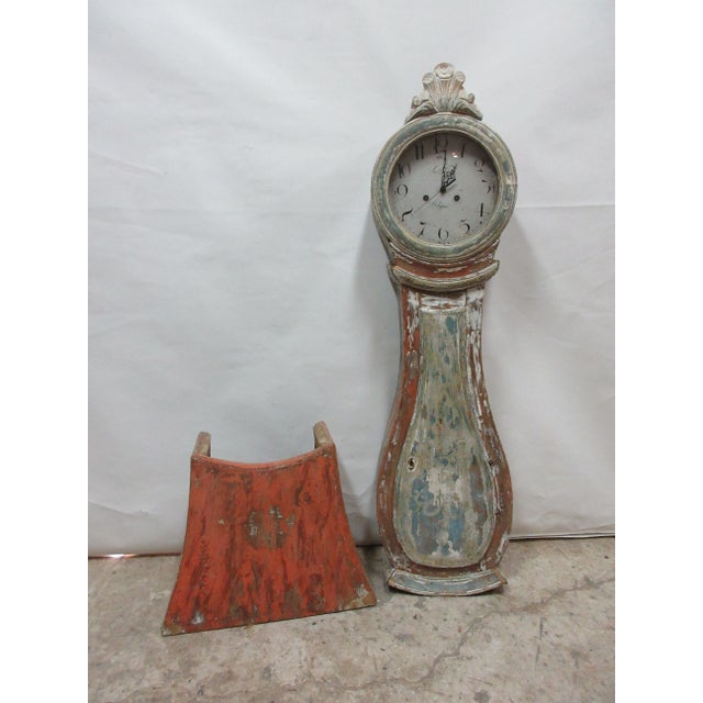 19th Century Contemporary Scandinavian Mora Gray Clock | Chairish