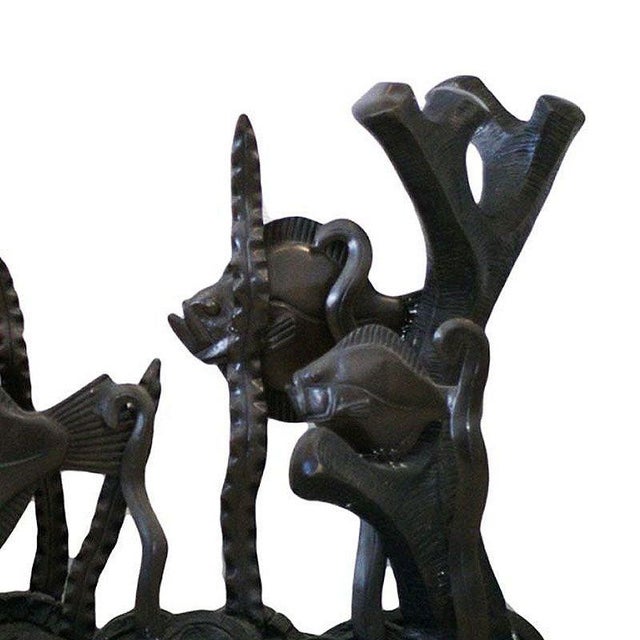 Phyllis Morris Aquatic Bronze Console Table Base | Chairish