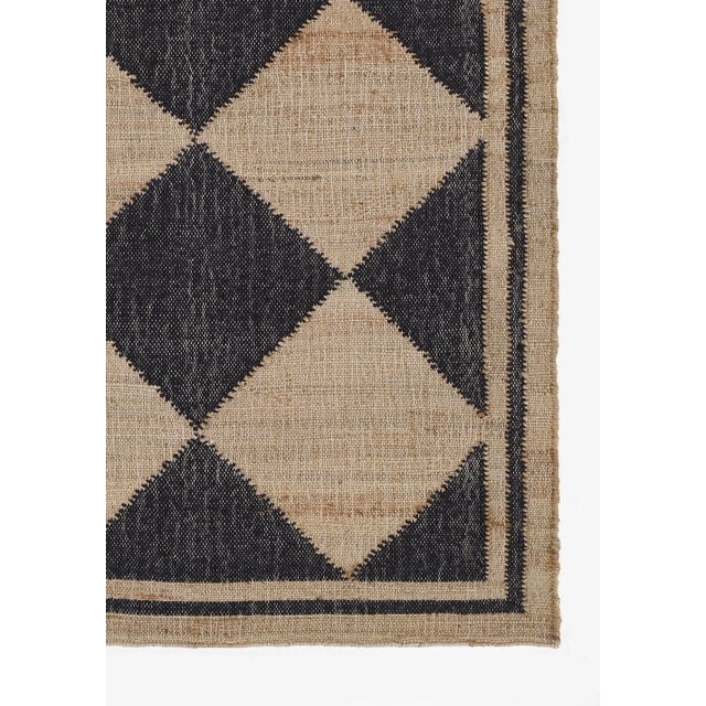 Erin Gates by Momeni Orchard Court Checker Black Hand Woven Wool and ...