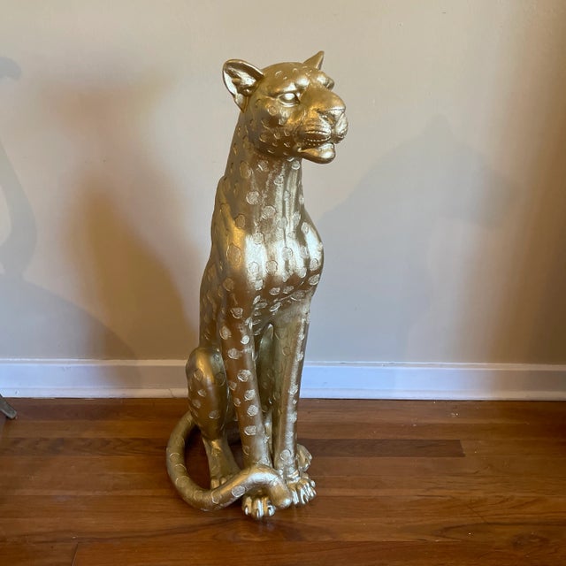 Large Gold Italian Cheetah | Chairish