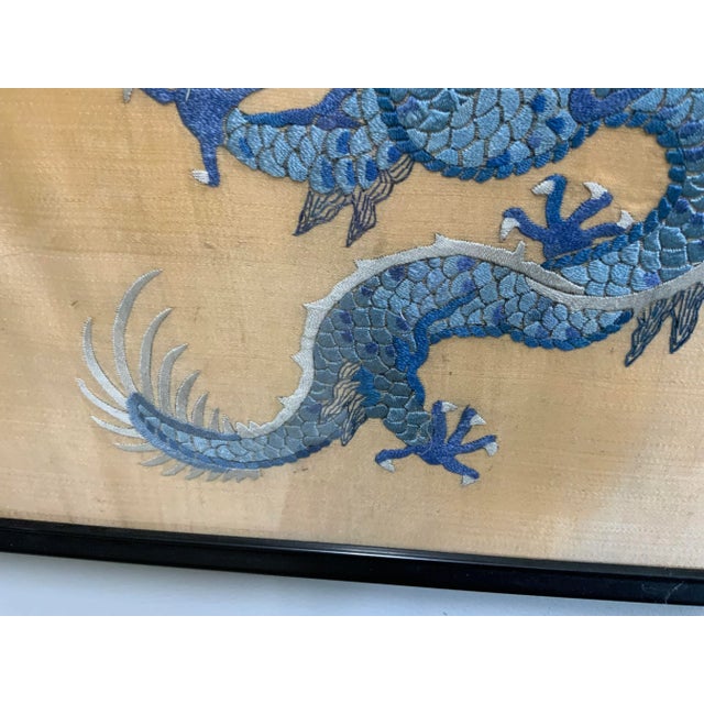 Vintage Chinese Dragon Embroidery | Chairish