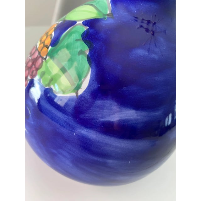 Mid 20th Century La Musa Italian Hand Painted Vase | Chairish