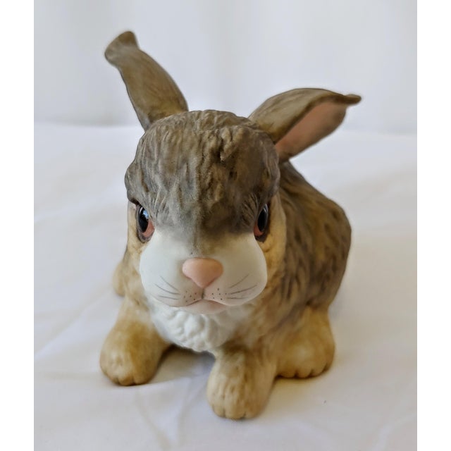 Boehm Rabbit at Rest Figurine | Chairish