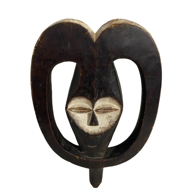Tribal Ceremonial Kwele Mask, Gabon, Africa16.5" H | Chairish