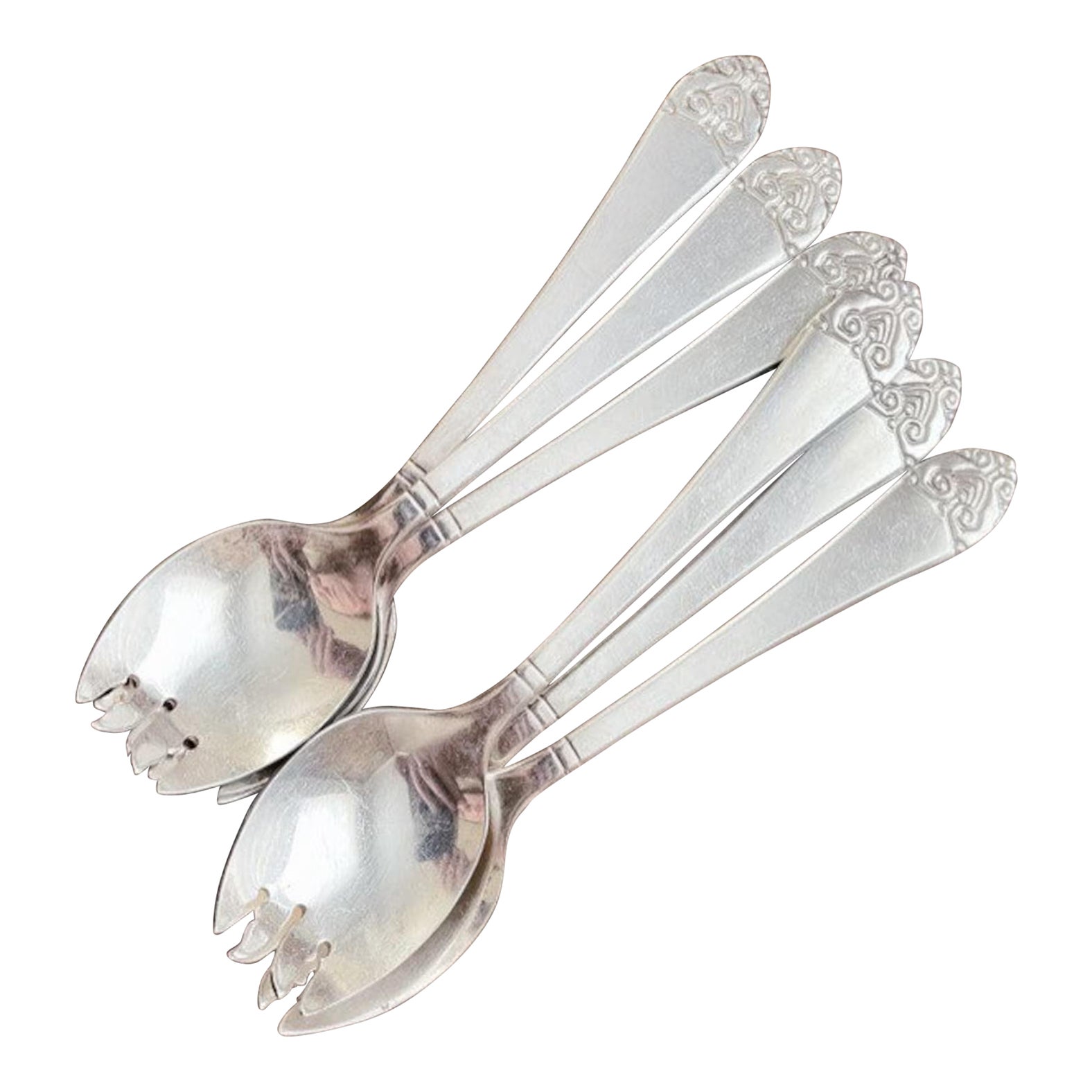 1930s Set of 6 Antique Ice Cream Forks From the Waldorf-Astoria Hotel ...