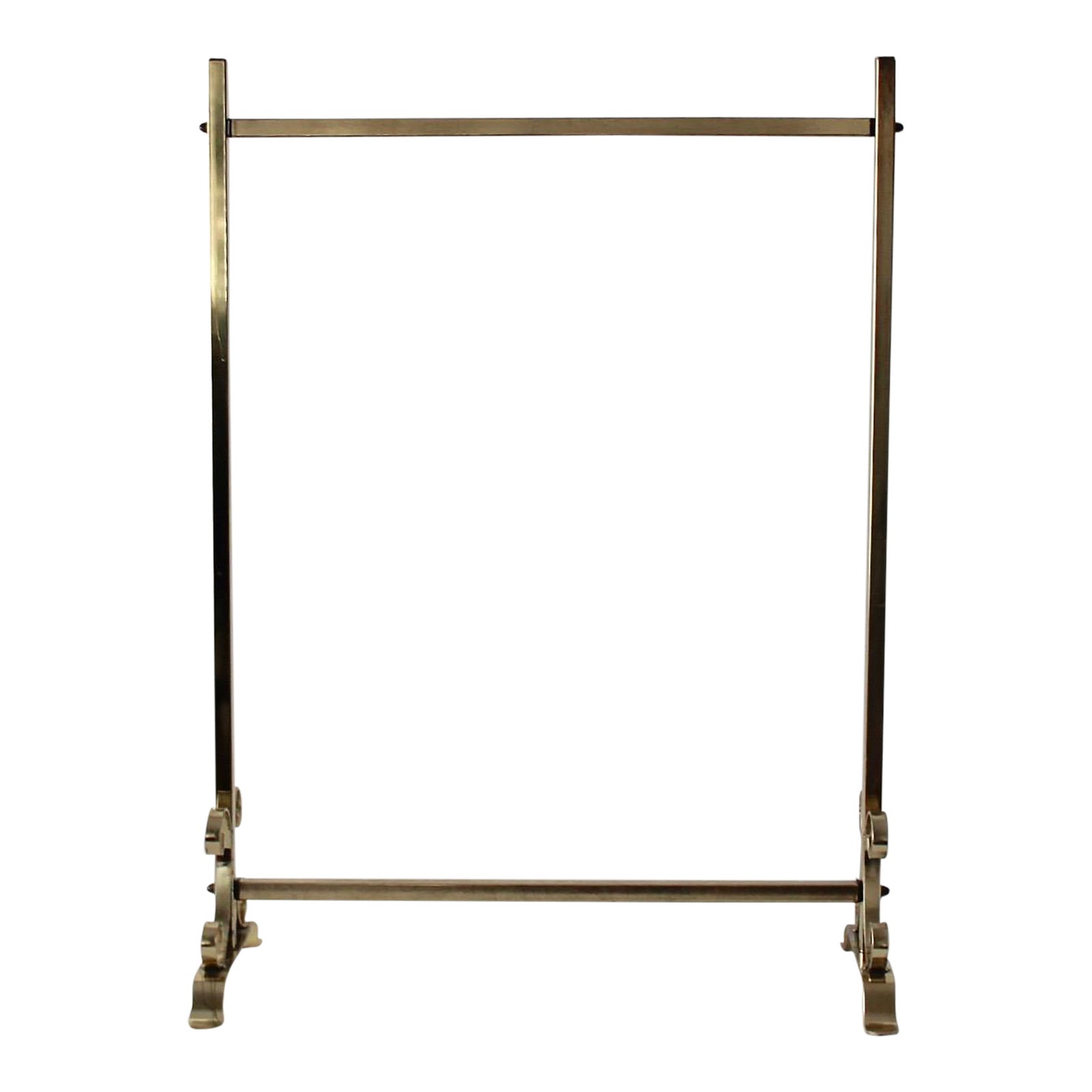 1970s Hollywood Regency French Style Brass/Gold Finish Metal Towel ...