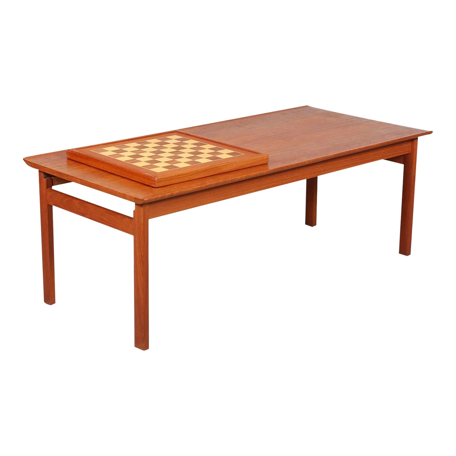 Mid 20th Century Chess Board Coffee Table in Teak by Edvard + Tove ...
