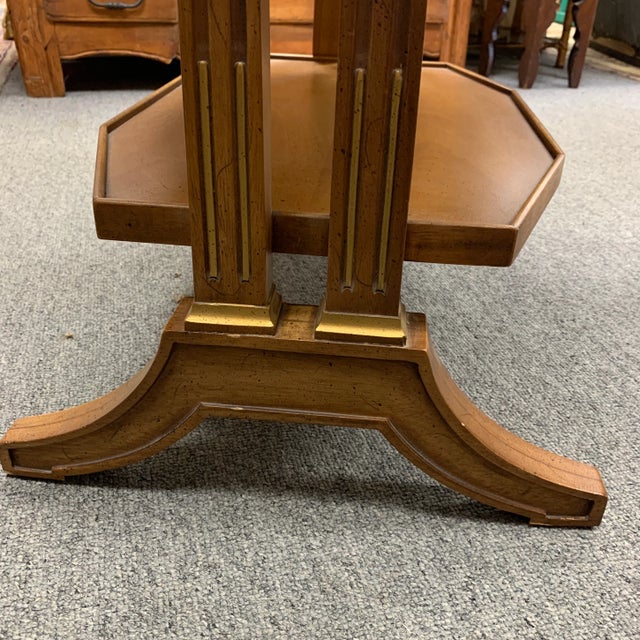 1960s Henredon Mahogany English Regency Octagonal Side Table | Chairish