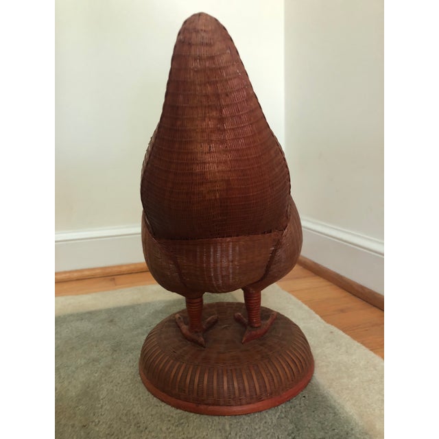 Chinese Wicker Chicken Container, Mid-Century. | Chairish